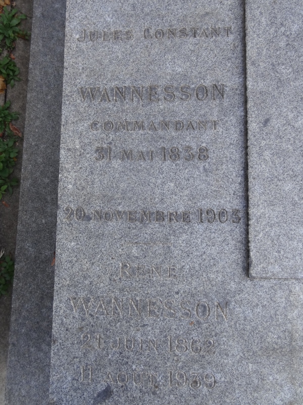 Cimetière du Père Lachaise - APPL - WANNESSON Jules Constant (1838-1903)