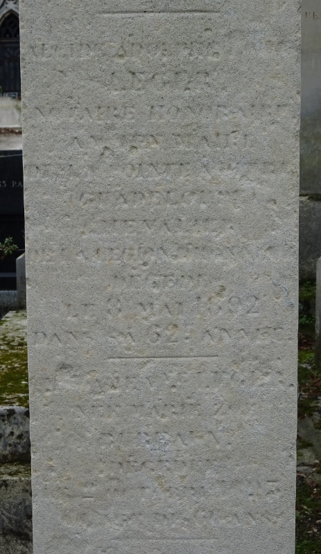 Cimetière du Père Lachaise - APPL - MIEL Edmé François Antoine Marie ...