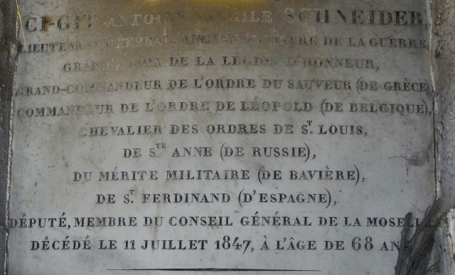 Cimetière du Père Lachaise - APPL - SCHNEIDER Antoine Virgile, baron ...