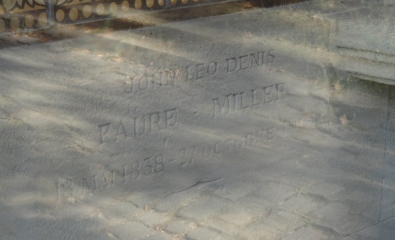 Cimetière du Père Lachaise - APPL - FAURE-MILLER John Leo Denis (1838-1901)