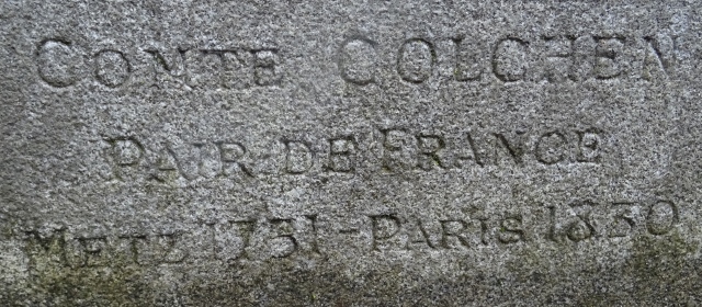 Cimetière du Père Lachaise - APPL - COLCHEN Jean Victor, comte (1751-1830)