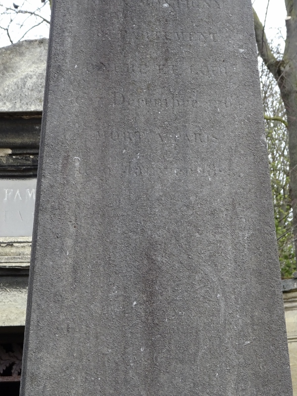 Cimetière du Père Lachaise - APPL - PREVOST Pierre (1764-1823)