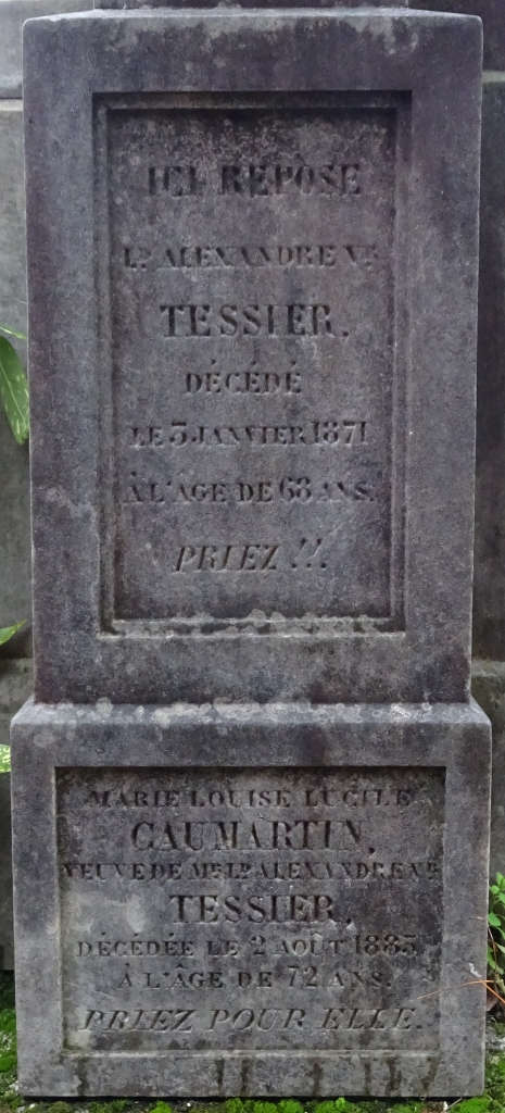 Cimetière du Père Lachaise - APPL - TESSIER Alexandre François (x-1839)