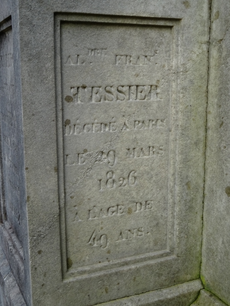 Cimetière du Père Lachaise - APPL - TESSIER Alexandre François (X-1839)