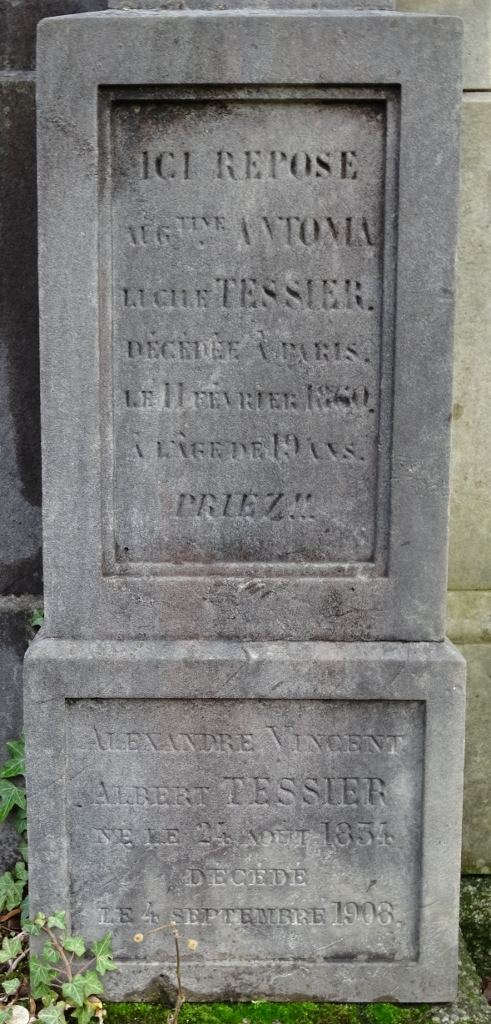 Cimetière du Père Lachaise - APPL - TESSIER Alexandre François (x-1839)