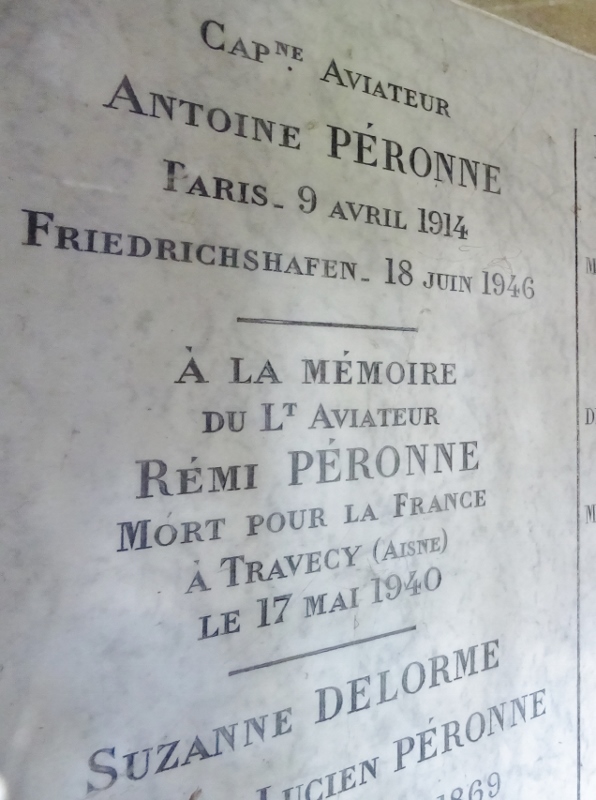 Cimetière du Père Lachaise - APPL - PERONNE Antoine (1914-1946)