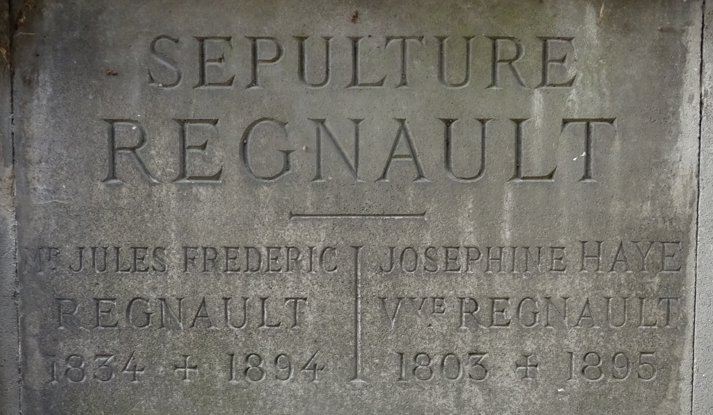 Cimetière du Père Lachaise - APPL - REGNAULT Frédéric Jules (1834-1894)