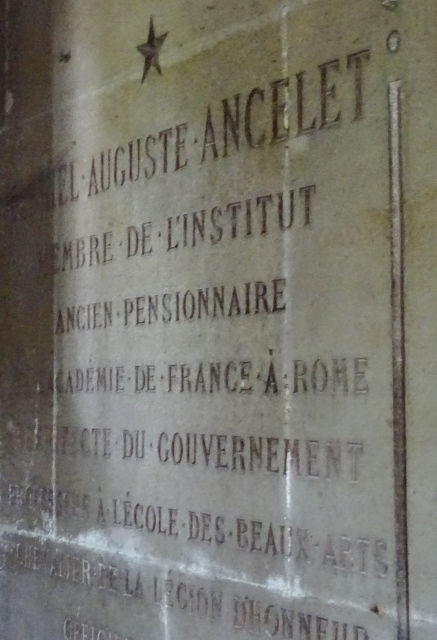 Cimetière du Père Lachaise - APPL - ANCELET Gabriel Auguste (1830-1895)