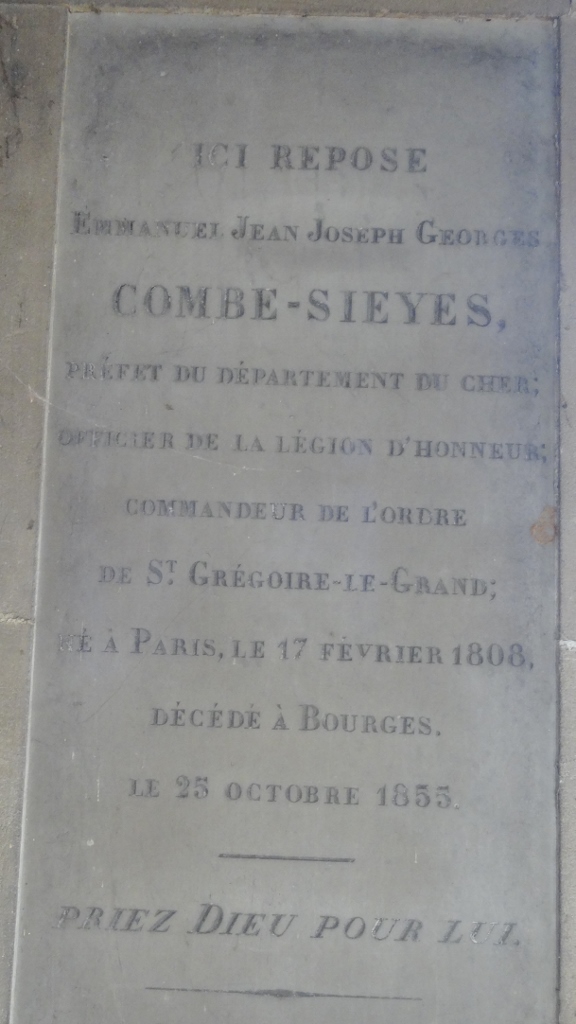 Cimetière du Père Lachaise - APPL - COMBE-SIEYES Emmanuel Jean Joseph ...