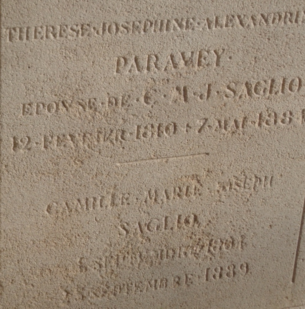 Cimetière du Père Lachaise - APPL - SAGLIO Camille Marie Joseph (1804-1889)