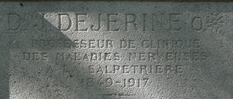 Cimetière du Père Lachaise - APPL - DEJERINE Joseph Jules (1849-1917)