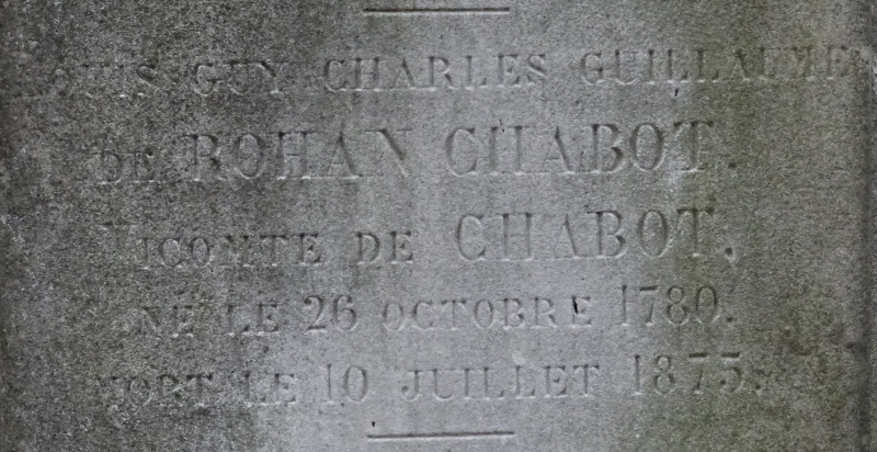 Cimetière du Père Lachaise - APPL - ROHAN CHABOT Louis Guy Charles ...