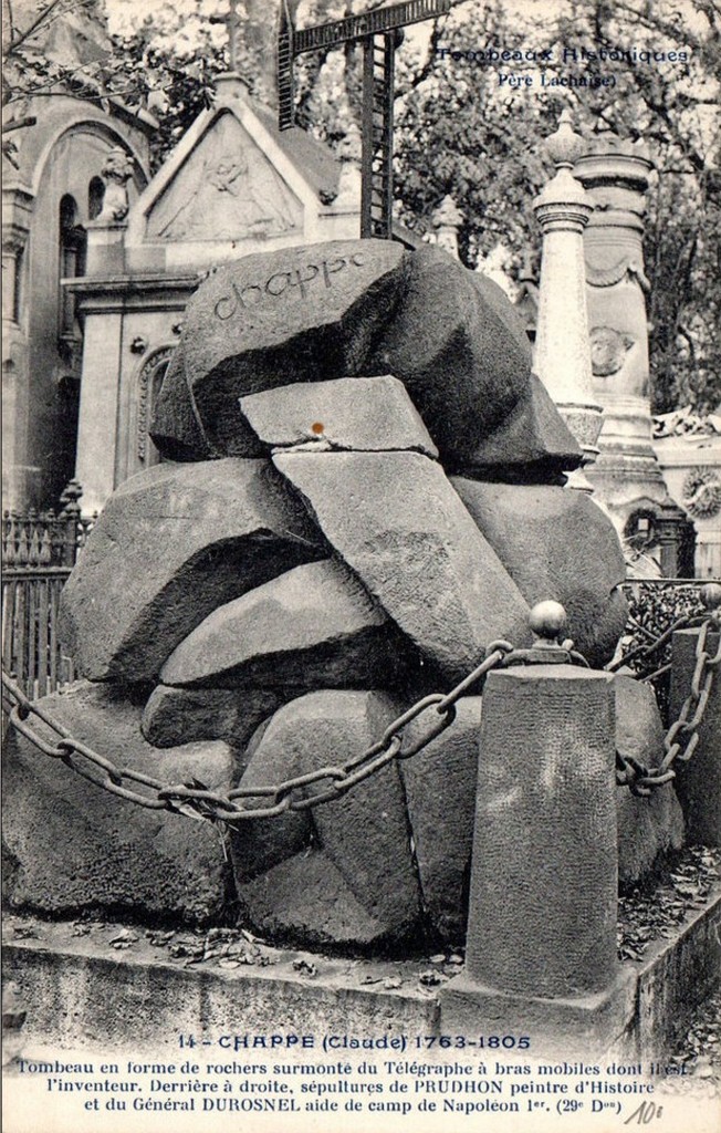Cimetière du Père Lachaise - APPL - CHAPPE Claude (1763-1805)
