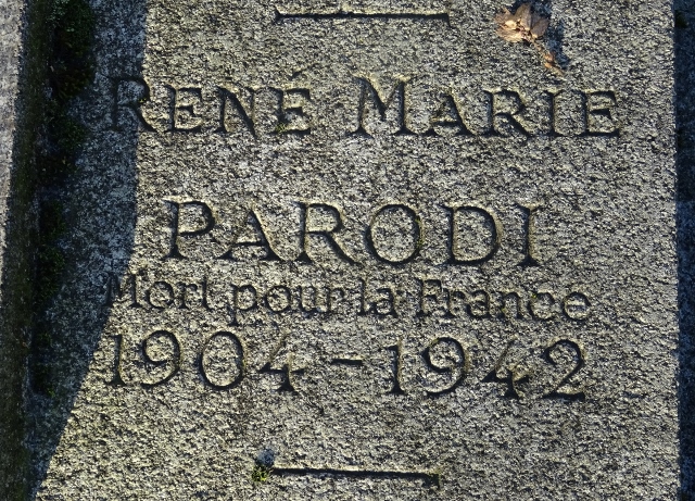 Cimetière du Père Lachaise - APPL - PARODI René Marie (1904-1942)