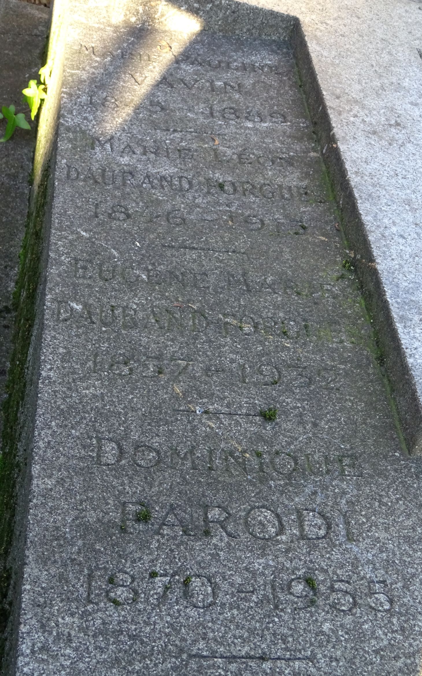 Cimetière du Père Lachaise - APPL - PARODI Dominique (1870-1955)