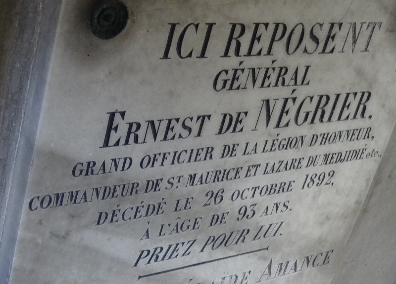 Cimetière du Père Lachaise - APPL - NEGRIER Ernest de (1799-1892)