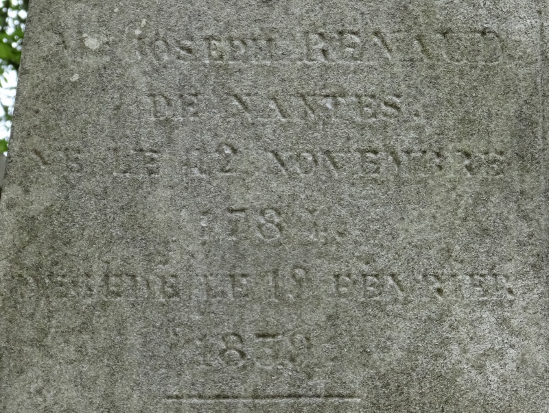 Cimetière du Père Lachaise - APPL - RENAUD DE NANTES Joseph (1784-1839)