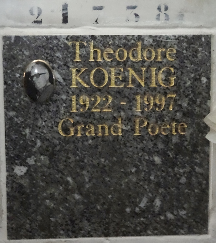 Cimetière du Père Lachaise - APPL - KOENIG Théodore (1922-1997)