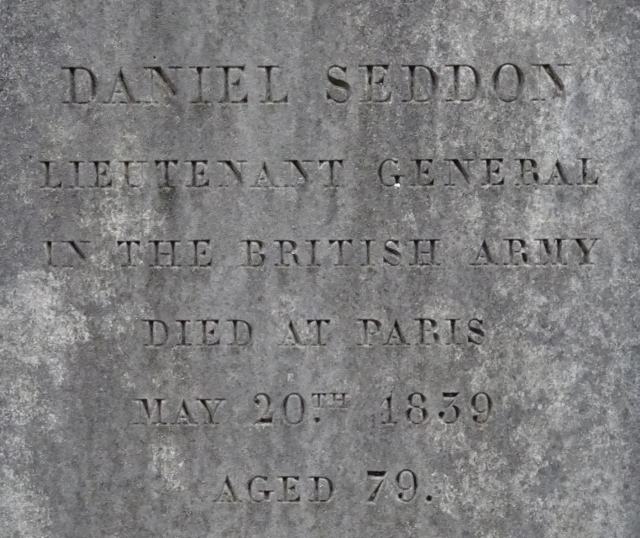Cimetière du Père Lachaise - APPL - SEDDON Daniel (1760-1839)