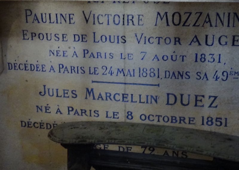 Cimetière du Père Lachaise - APPL - AUGER Louis Victor (1827-1890)