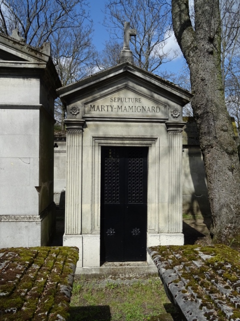 Cimetière du Père Lachaise - APPL - MARTY-MAMIGNARD Jean André Edmond ...