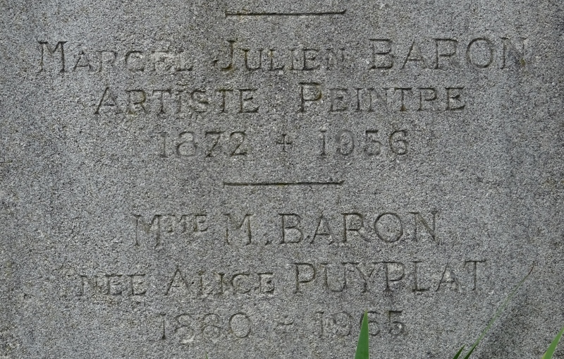 Cimetière du Père Lachaise - APPL - BARON Marcel Julien (1872-1956)
