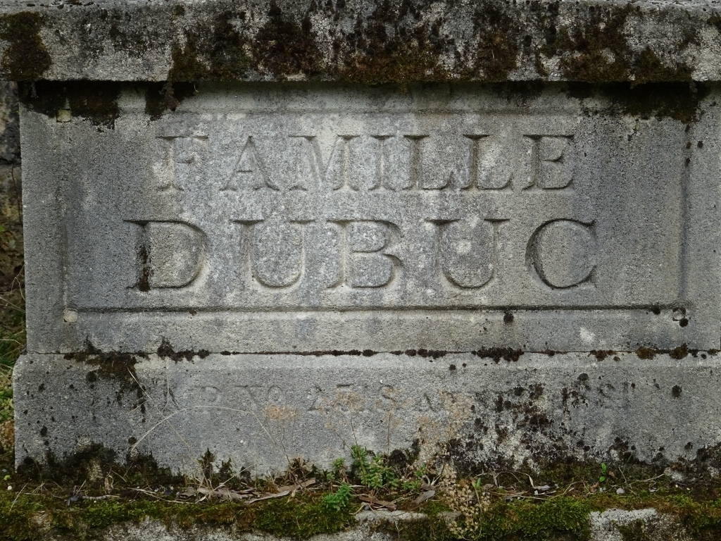 Cimetière du Père Lachaise - APPL - DUBUC Maximilien (x-1886)