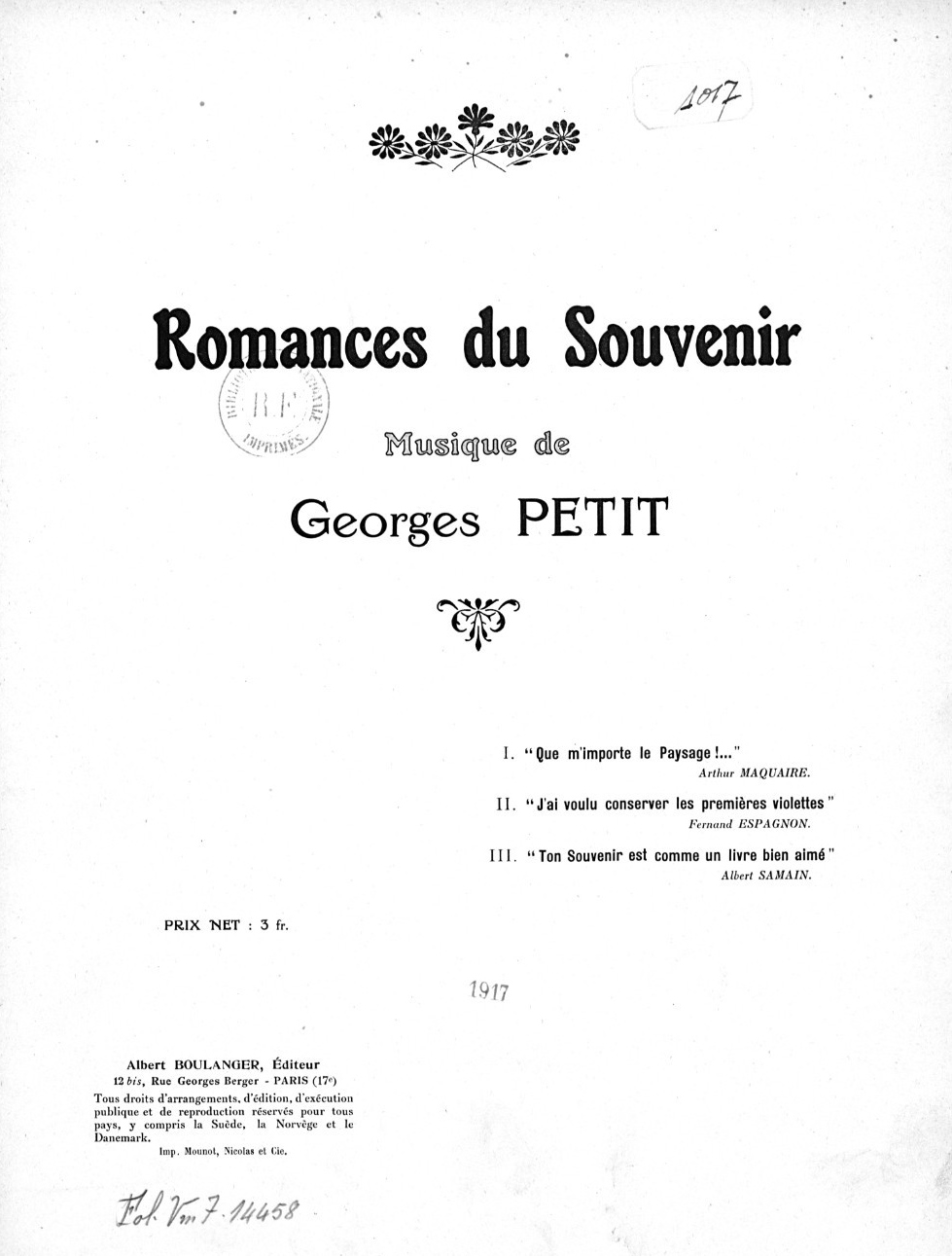 Cimetière du Père Lachaise - APPL - PETIT Georges (1883-1960)