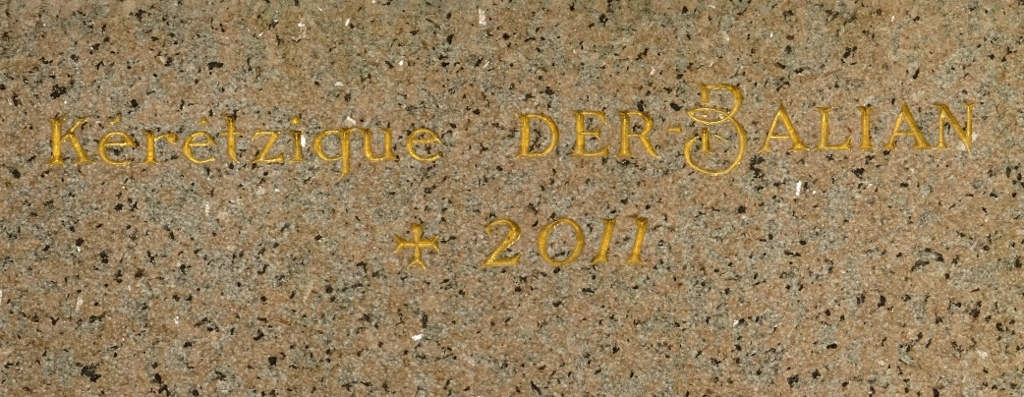 Cimetière du Père Lachaise - APPL - DER-BALIAN Sarkis (x-1996)