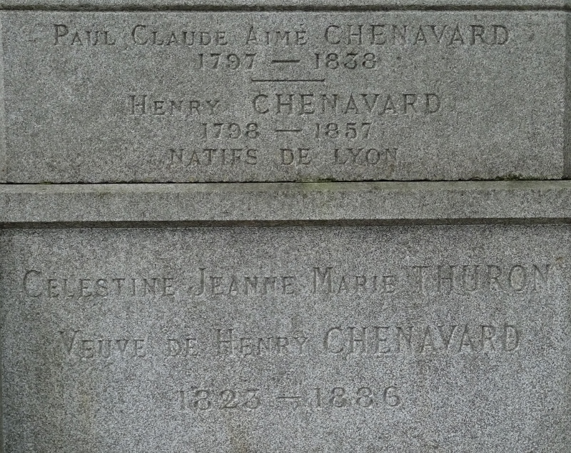 Cimetière du Père Lachaise - APPL - CHENAVARD Paul Claude Aimé (1797-1838)