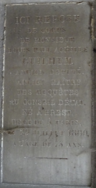 Cimetière du Père Lachaise - APPL - GUILHEM Louis Paul Achille (1808-1880)