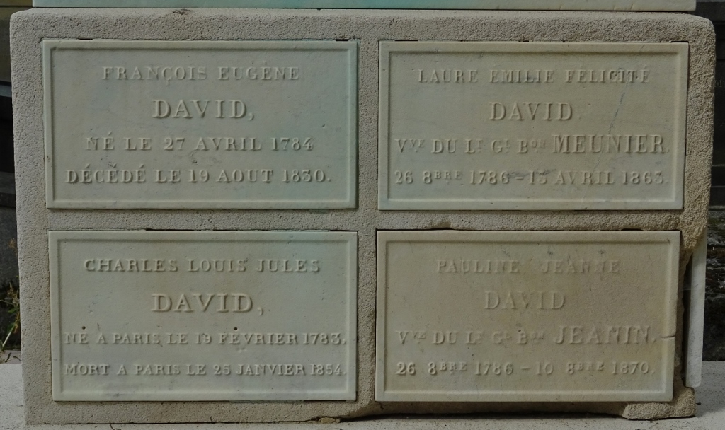 Cimetière du Père Lachaise - APPL - DAVID Jacques Louis (1748-1829)