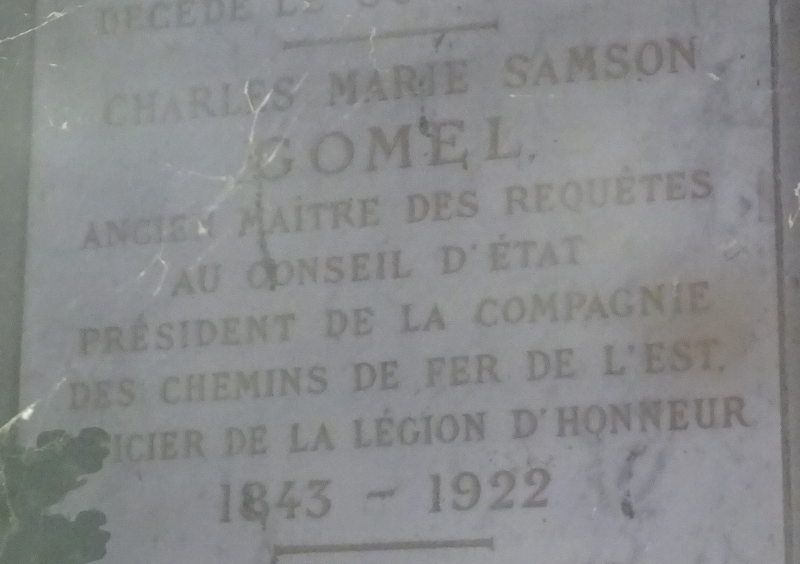 Cimetière du Père Lachaise - APPL - GOMEL Fernand Jacques Marie Samson ...