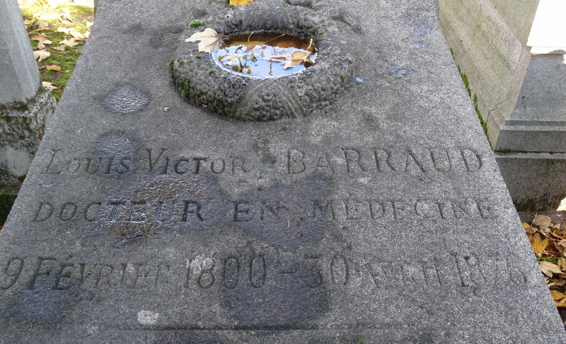 Cimetière du Père Lachaise - APPL - BARRAUD Louis Victor (1800-1876)