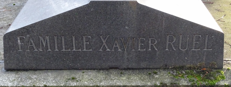 Cimetière du Père Lachaise - APPL - RUEL Xavier François (1822-1900)