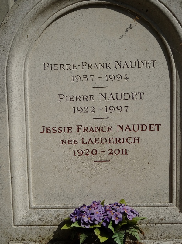 Cimetière du Père Lachaise - APPL - NAUDET Pierre (1922-1997)