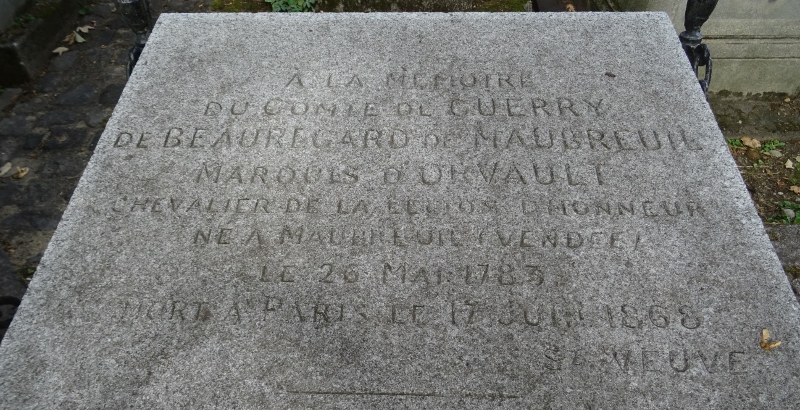 Cimetière du Père Lachaise - APPL - MAUBREUIL Jacques Marie Armand ...