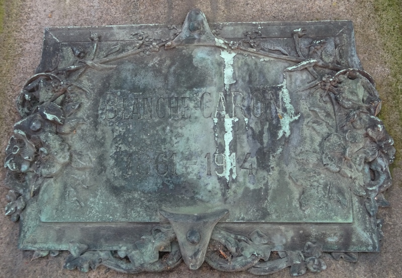 Cimetière du Père Lachaise - APPL - CARON Blanche, née FOUCHARD (1861-1914)