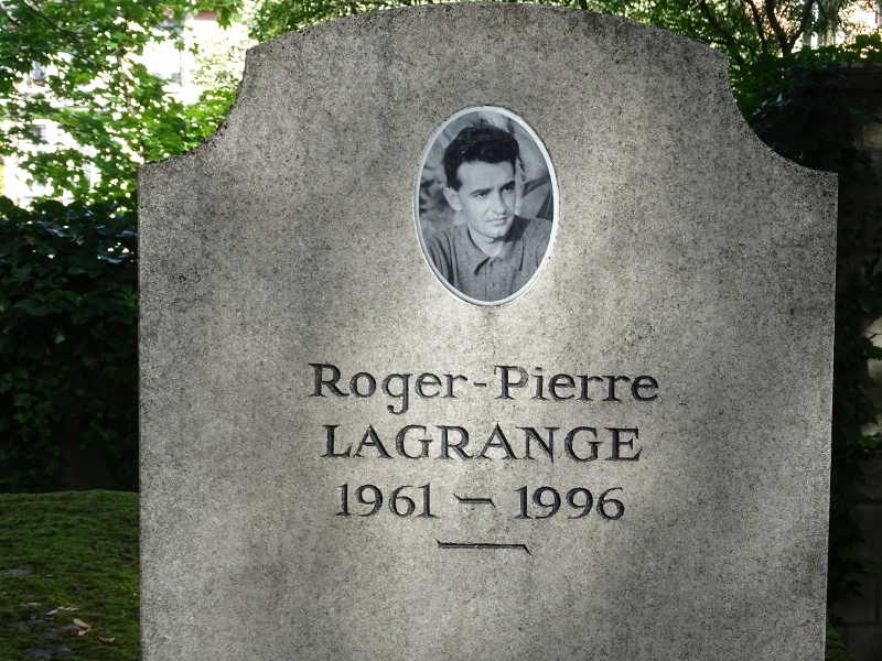 Cimetière du Père Lachaise - APPL - LAGRANGE Roger Pierre (1960-1996)