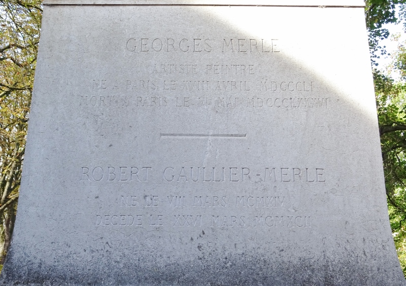 Cimetière du Père Lachaise - APPL - MERLE Georges (1851-1886)