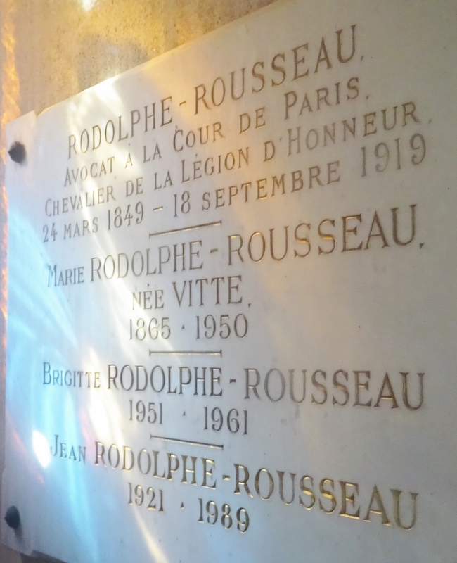 Cimetière du Père Lachaise - APPL - ROUSSEAU Rodolphe (1849-1919)
