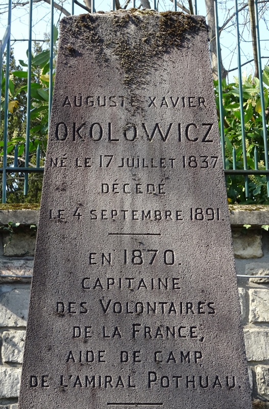 Cimetière du Père Lachaise - APPL - OKOLOWICZ Auguste Xavier (1838-1891)