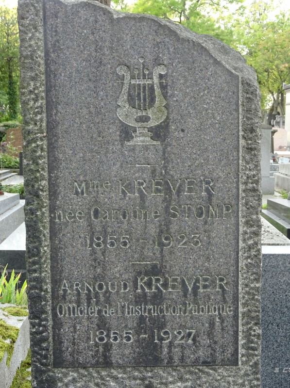 Cimetière du Père Lachaise - APPL - KREVER Arnoud (1855-1927)