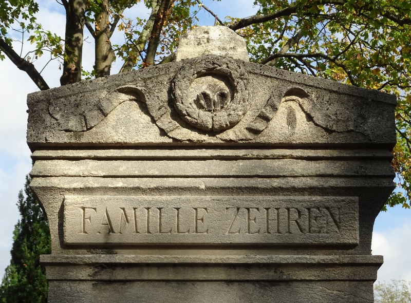 Cimetière du Père Lachaise - APPL - ZEHREN Jean (1827-1885)