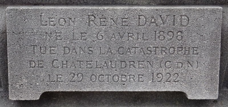 Cimetière du Père Lachaise - APPL - DAVID Léon René (1898-1922)
