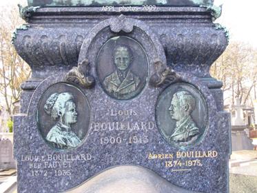 Cimetière du Père Lachaise - APPL - BOUILLARD Louis (1900-1913)