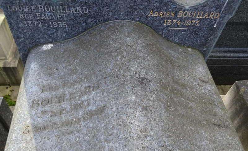 Cimetière du Père Lachaise - APPL - BOUILLARD Louis (1900-1913)