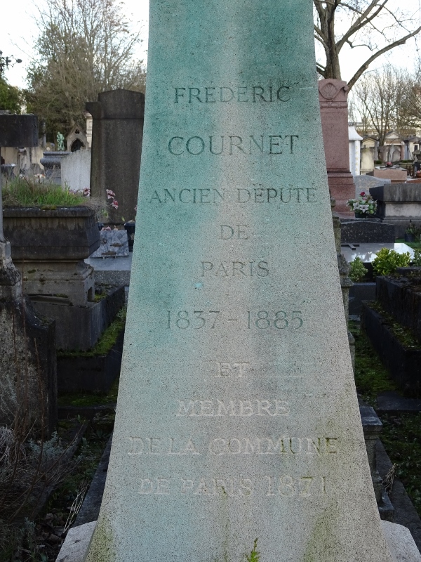Cimetière du Père Lachaise - APPL - COURNET Frédéric (1837-1885)