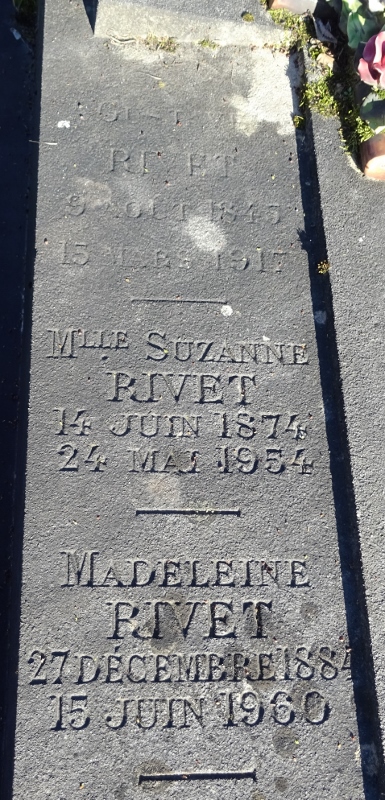 Cimetière du Père Lachaise - APPL - RIVET Paul (1876-1958)
