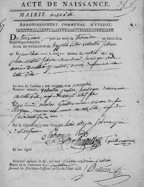 Cimetière du Père Lachaise - APPL - SEBRON Hippolyte Valentin (1801-1879)